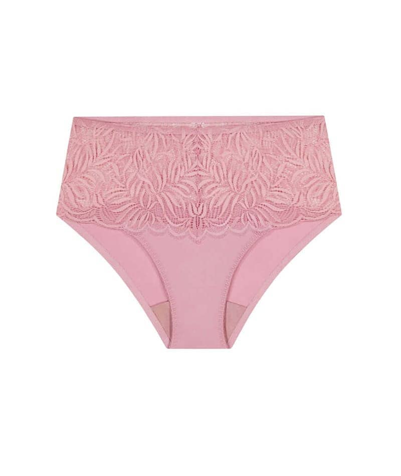 Triumph Essential Lace Maxi Brief - Sunrose Pink - Curvy Bras
