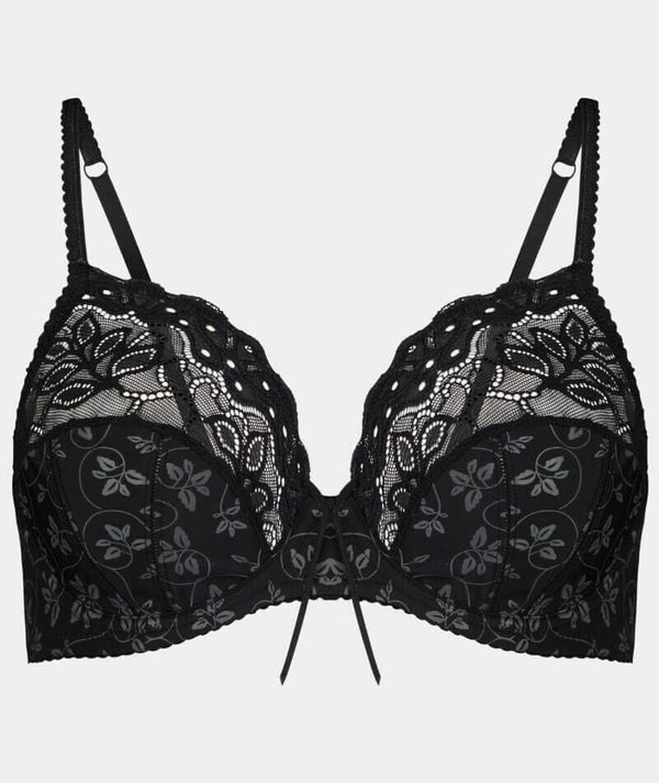 Bendon Yvette Underwire Bra - Black - Curvy Bras