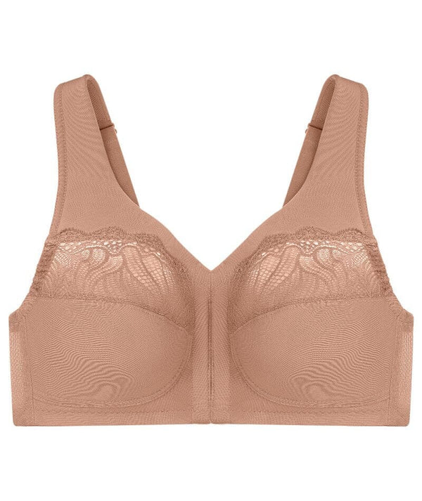 Glamorise MagicLift Natural Shape Front-Closure Wire-free Bra - Cappuc ...