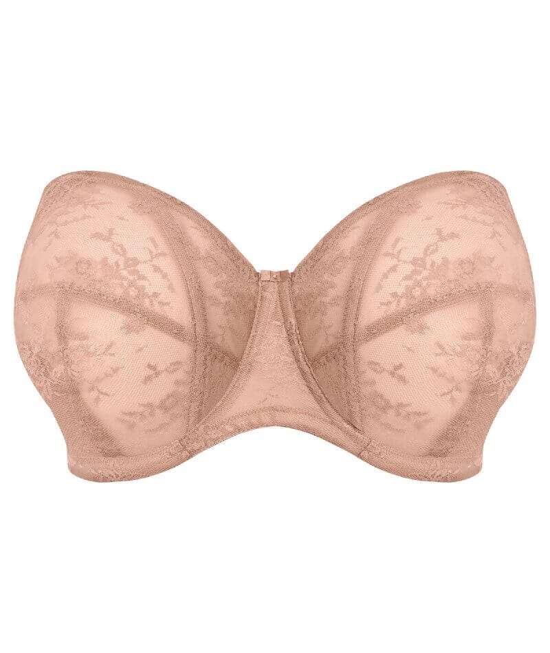 Goddess Verity Underwired Strapless Bra - Fawn - Curvy Bras