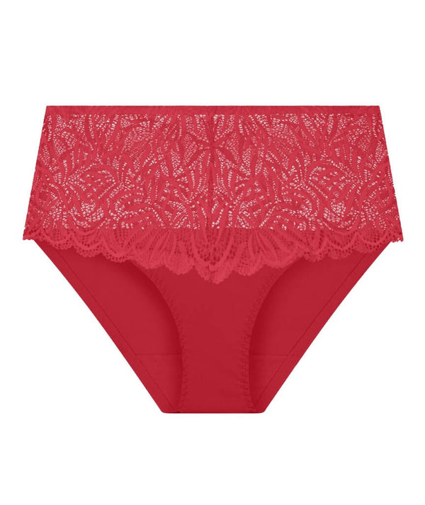 Triumph Essential Lace Maxi Brief - Mars Red - Curvy Bras