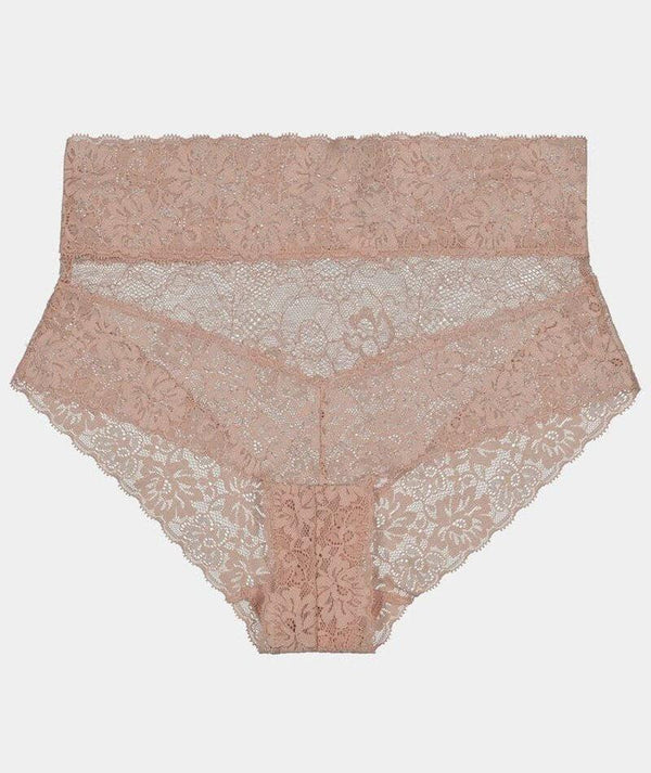 Bendon Lace High Rise Brief - Latte - Curvy Bras