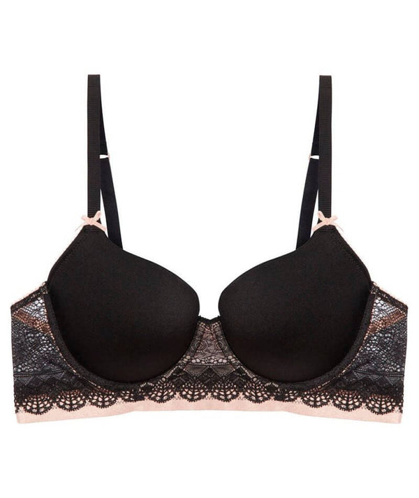 Me. by Bendon Geometric Lace Full Coverage Contour Bra - Black/Toasted ...