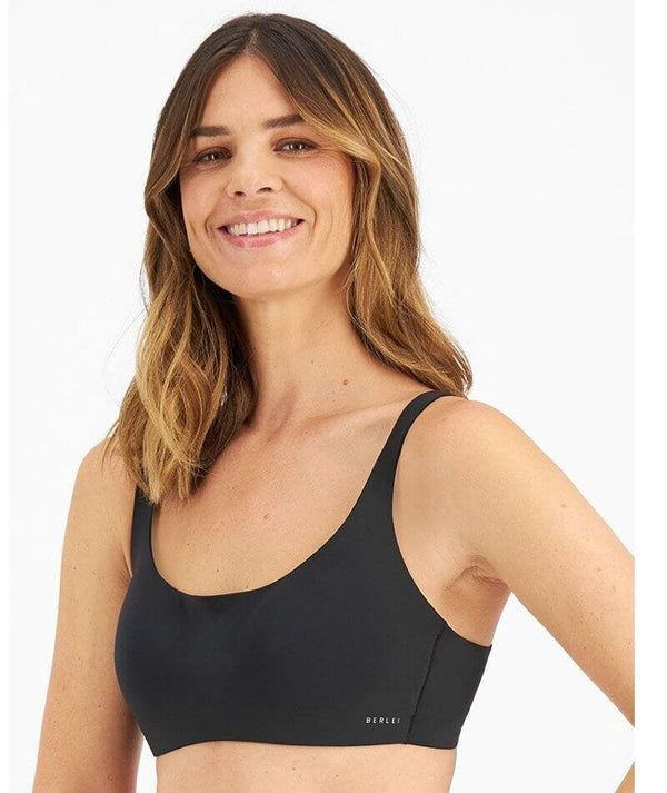 Berlei UnderState Wire-free Crop Bra - Black - Curvy Bras