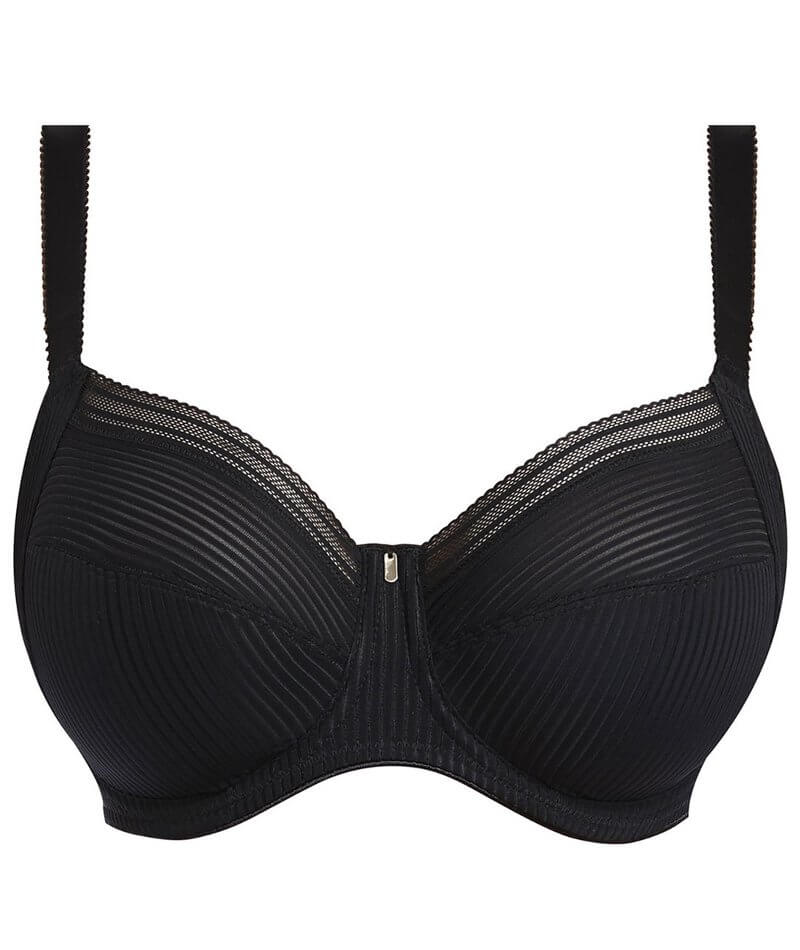 Fantasie Fusion Underwired Full Cup Side Support Bra - Black - Curvy Bras