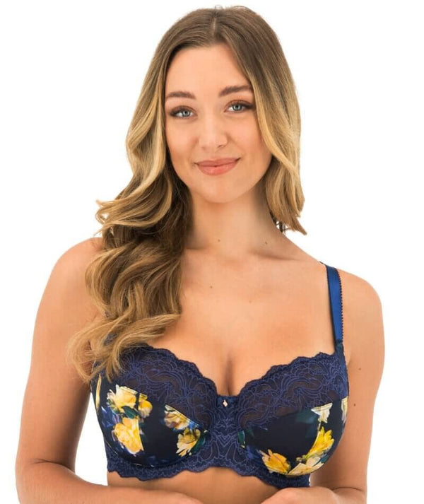 Fantasie Lucia Underwired Side Support Bra Navy Curvy Bras