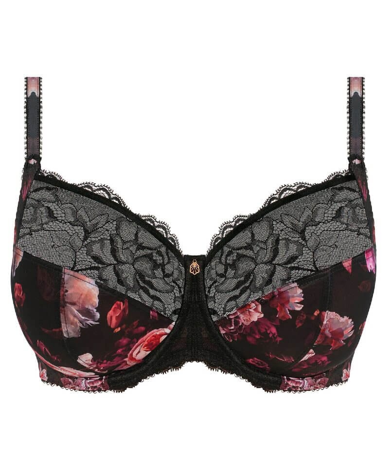 Fantasie Pippa Underwire Side Support Bra - Black - Curvy Bras