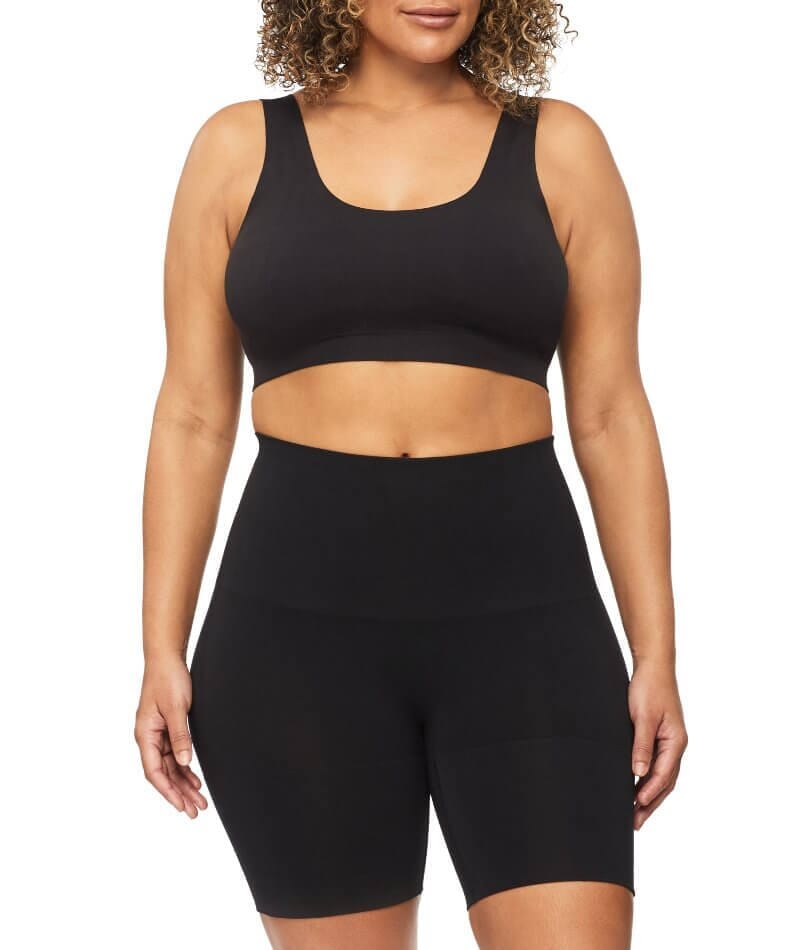 Nancy Ganz Bamboo Essentials Lined Bralette - Black - Curvy Bras