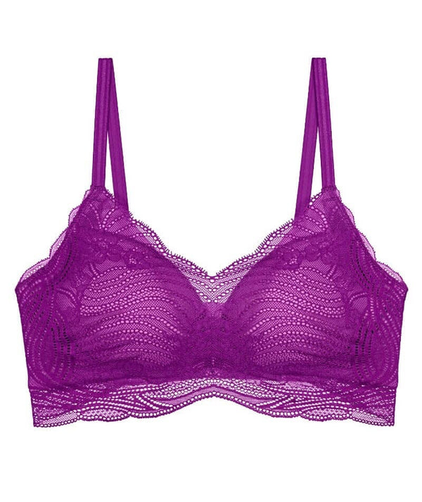 Triumph Lift Smart Padded Wire-free Bra - Purple - Curvy Bras