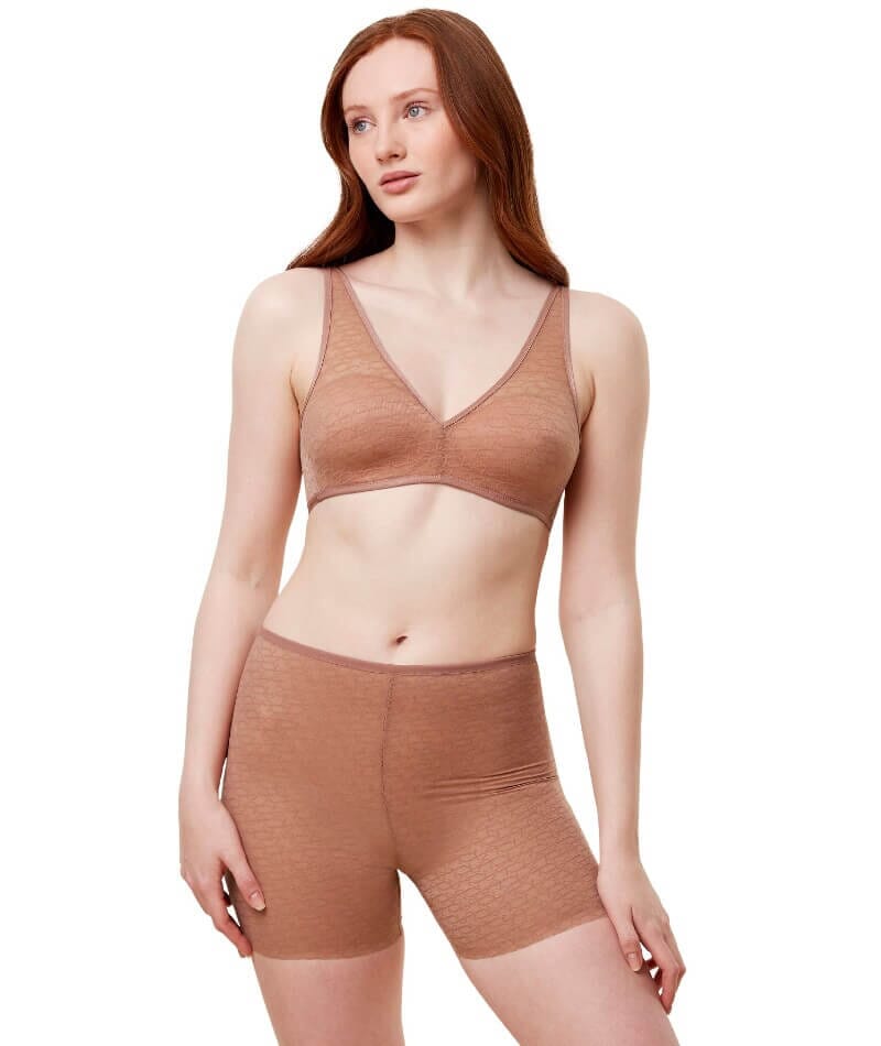 Triumph Signature Sheer Shapewear Short Toasted Almond Curvy Bras